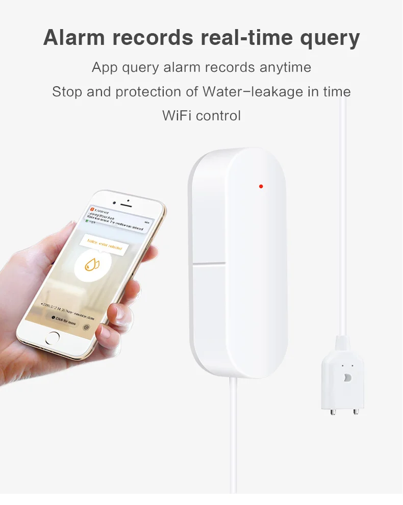 Leak Sensor For TUYA Smart Home Wifi Water Leakage Immersion Sensor ...